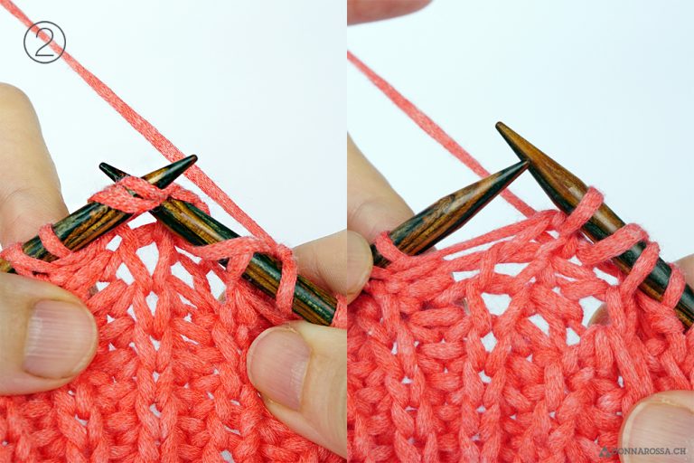 Wie strickt man das Halbpatent – DONNAROSSA
