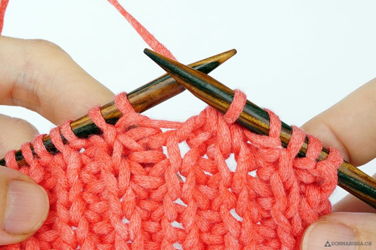 Wie strickt man das Halbpatent – DONNAROSSA